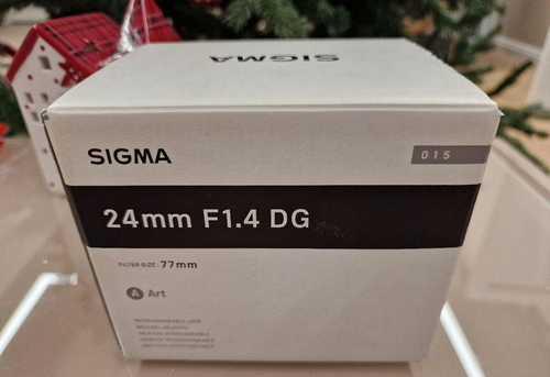 Sigma AF 24mm F/1.4 DG HSM ART Canon EF Новый