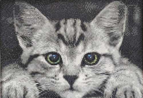 Кошка из алмазной мозайки