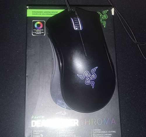 Мышь проводная игровая Razer Deathadder Chroma