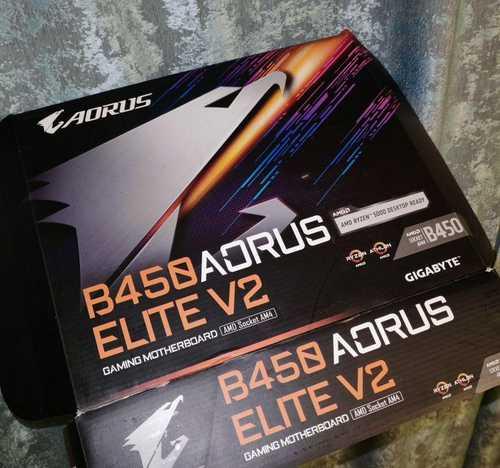 Материнская плата b450 aorus elite v2