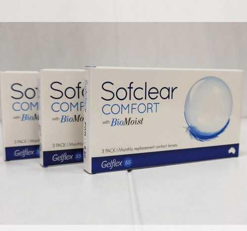 Контактные линзы Sofclear Comfort BioMoist (3шт)