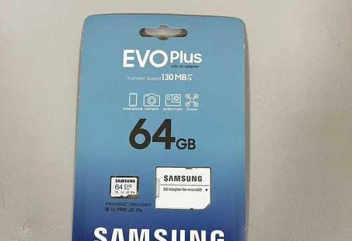 Карта памяти Samsung 64gb