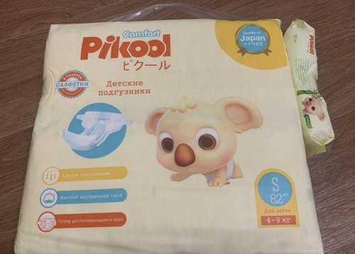 Японские подгузники pikool comfort размер S