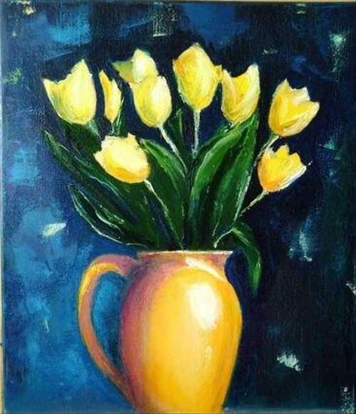 Картина Яркие тюльпаны