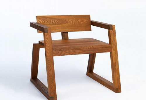 Деревянное садовое кресло - стул из массива