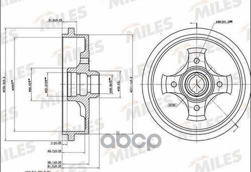 Барабан тормозн golfiii/vento/cordoba k110725 M