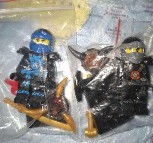 Ninjago минифигурки Коул и Джей 5 сезон призраков