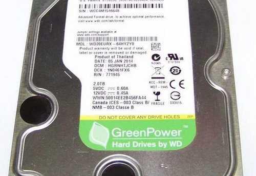 Жесткий диск Western Digital WD AV 2 TB (WD20eurx)