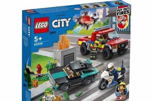 Lego City Лего 60319 Пожарная бригада и полицейска