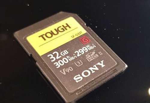 Карта памяти sd 32 Gb sony v90