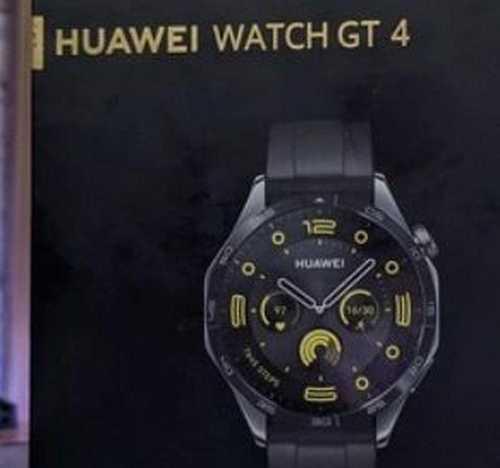 Часы Huawei watch gt 4 46mm черные (новые)