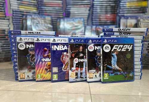 Спортивные игры на PS 4/5, xbox; FIFA, NBA, NHL