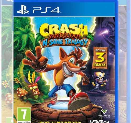 Игра Crash Bandicoot N’sane Trilogy (PS4) б/у, Пол