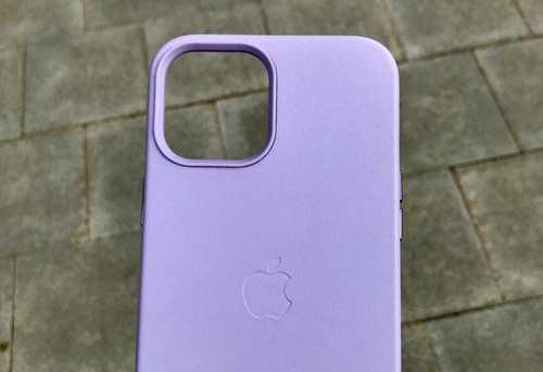 Лиловый кожаный чехол iPhone 12 / PRO / PRO MAX