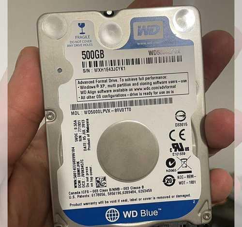 Жесткий диск Wd 500gb blue