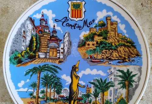 Настенная тарелка Лорет-де-Мар (Испания)