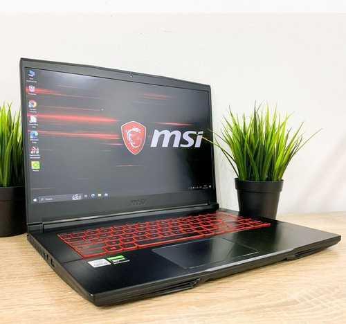 Игровой ноутбук MSI Core i5 6 ядер/GTX1650Ti/SSD