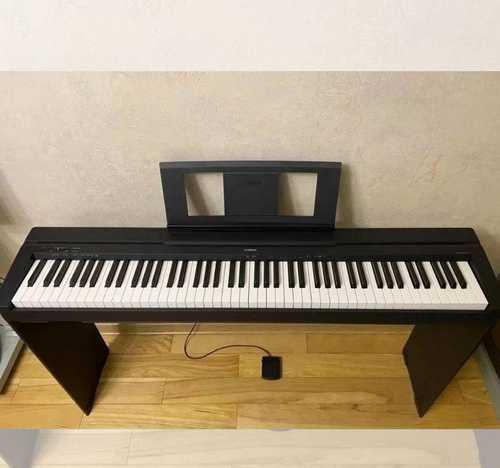 Цифровое пианино yamaha p 45b  стойка