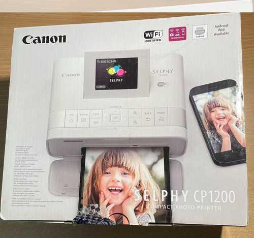 Компактный фотопринтер canon selphy cp1200