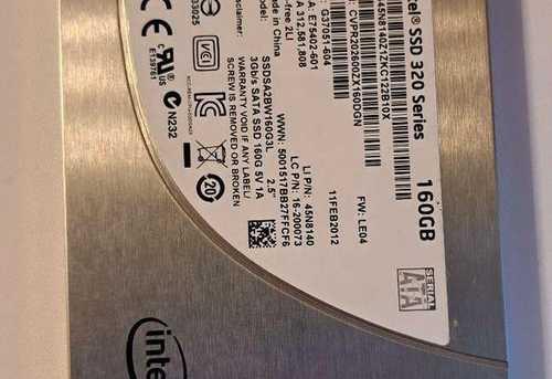 Ssd intel 320 series 160gb