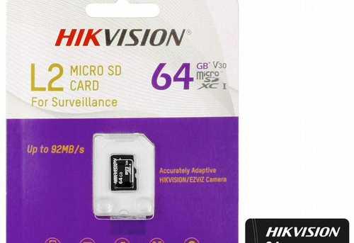 Карта памяти на 64 Гб Hikvision HS-TF-L2(STD) /64G