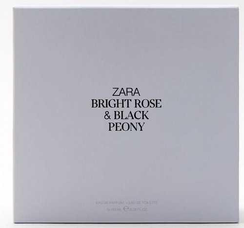 Zara bright rose   black peony 2 x 100 ML