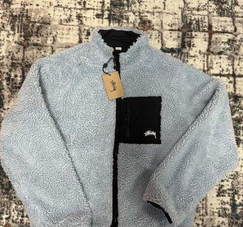 Куртка Stussy Sherpa Reversible Jacket Blue