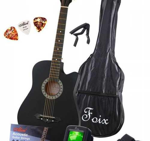 Акустическая гитара Foix с комлпектом аксессуаров
