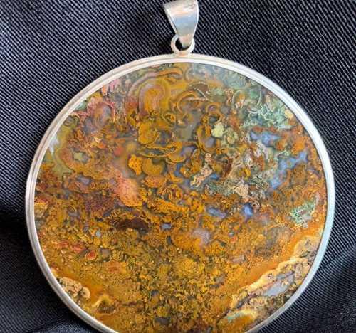 Подвеска со вставкой яшма