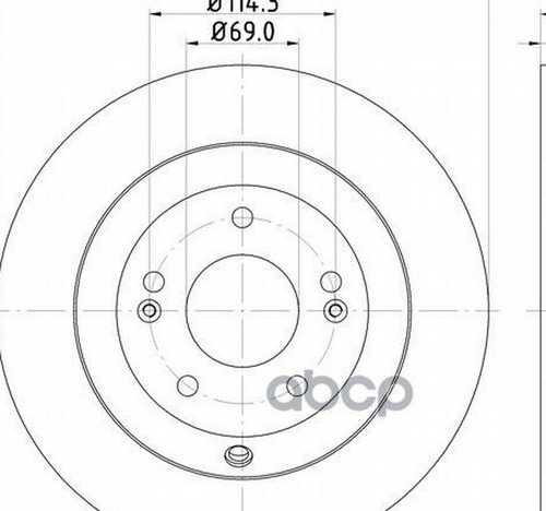 Диск тормозной зад KIA sorento II (XM) 2.4