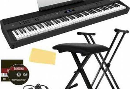 Цифровое пианино Roland FP-90X — черное с подставк