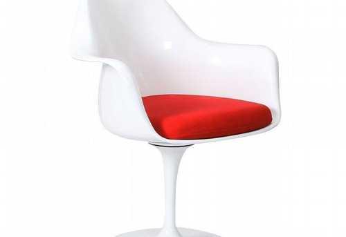 Стул Eero Saarinen Style Tulip Armchair красная по