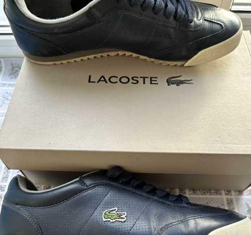 Мужские кожаные кеды-lacoste