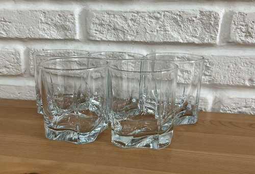 Набор стаканов для воды виски сока квадратное дно