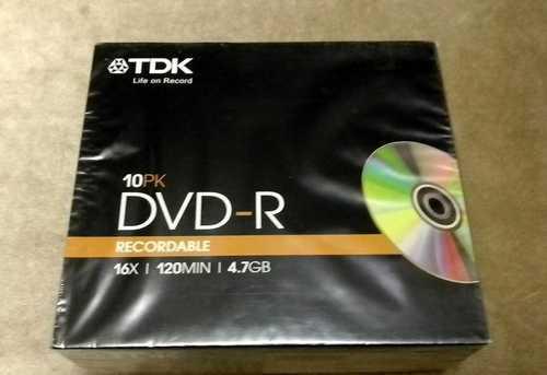 DVD-R диски TDK (упаковка 10 шт.)