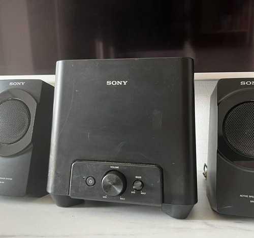 Акустические колонки sony 2.1