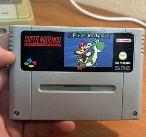 Оригинальный Картридж mario world super nintendo