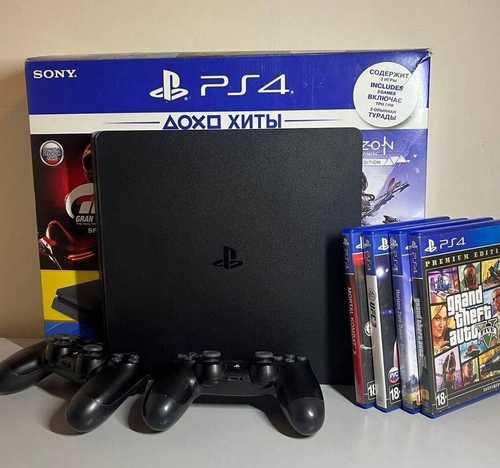 Sony playstation 4 slim 1tb с дисками