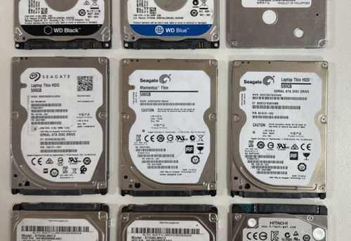 Жесткие диски HDD 2.5 500gb WD Seagate Samsung 9шт