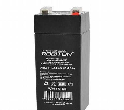 Аккумулятор robiton vrla4-4.5 4В 4.5Ач