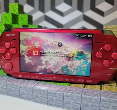 Sony psp 3008 red  16gb