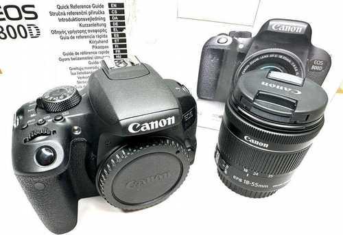 Новый фотоаппарат canon 800d 18-55 STM