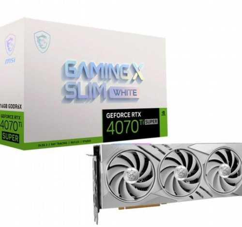 MSI GeForce RTX 4070 Ti super gaming X slim white