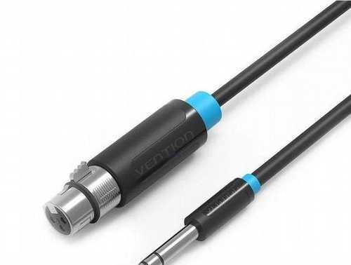 Кабель Vention аудио Jack 6.5 mm M/XLR F - 3м