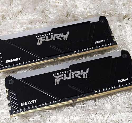 Kingston Fury Beast RGB 32Gb (2x16GB) 3600мгц DDR4