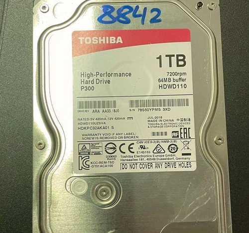 Жесткий диск 1 тб Toshiba 7200rpm