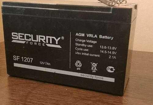Аккумулятор security force sf 1207