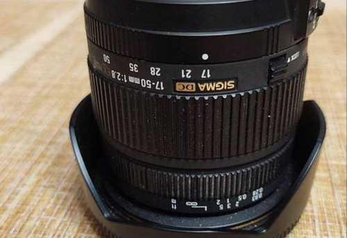 Sigma 17-50mm f 2.8 на Nikon F