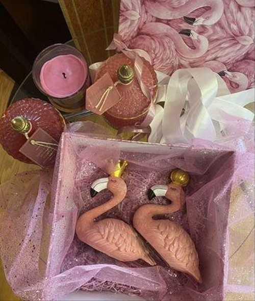 Статуэтка Фламинго пара фигура для интерьера