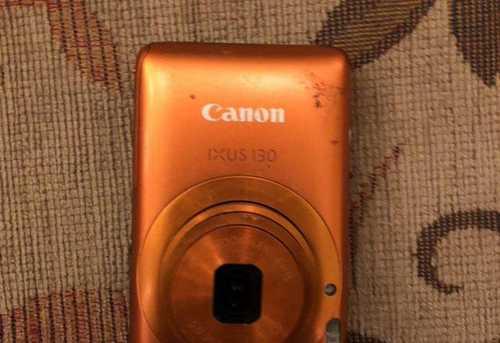 Компактный фотоаппарат Canon Ixus 130 Оранжевый